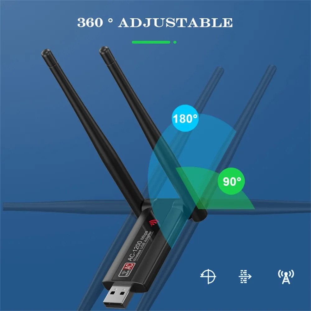 Dual Band 1200Mbps USB RTL8812 Wireless AC1200 Wlan USB3.0 Wifi Lan ...