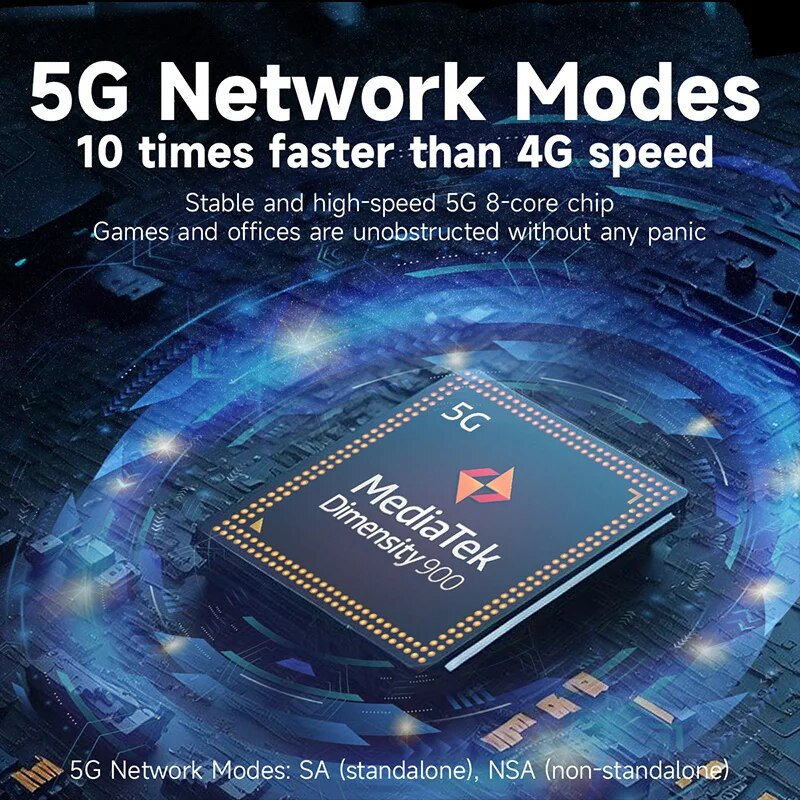 CHANEVE MiFi Mobile Modem Hotspot 5g Sim Card Wireless Router Dual Band ...
