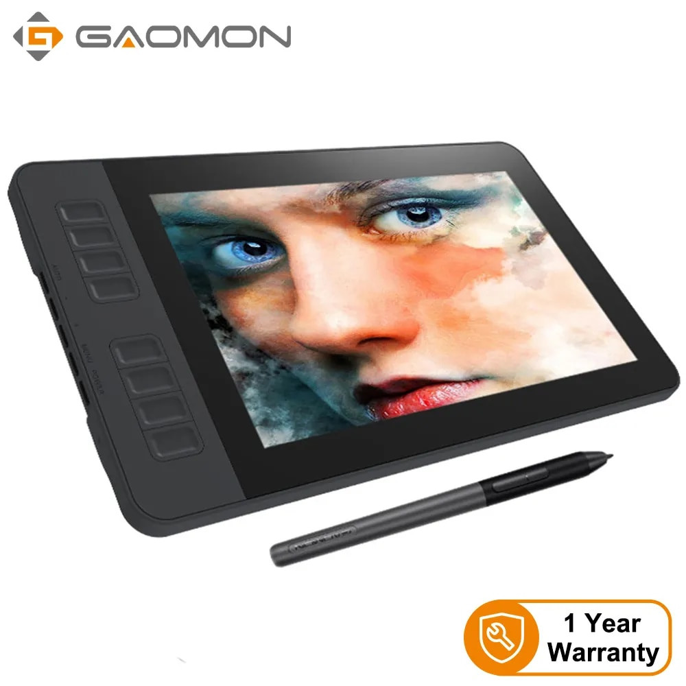 GAOMON PD1161 IPS HD Graphic Tablet Monitor With 8 Shortcut Key & 8192 ...