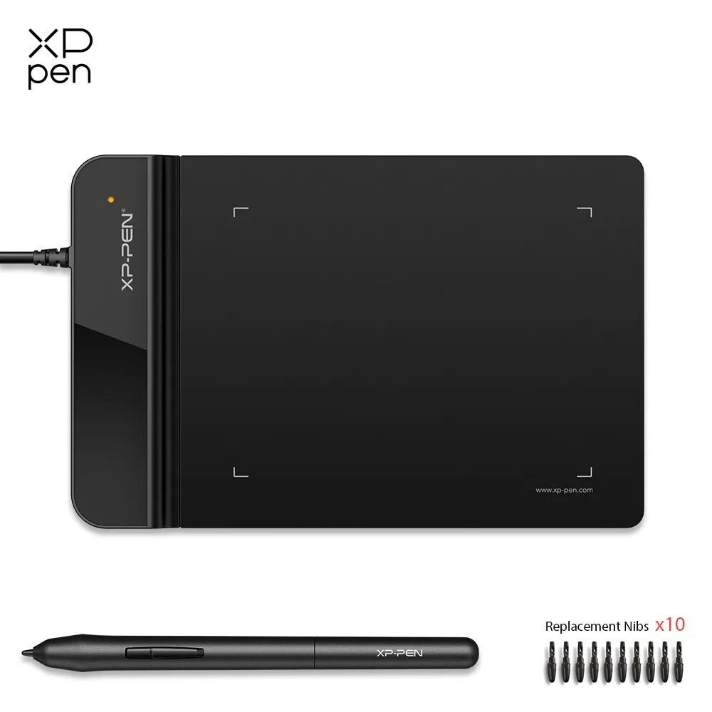 XPPen Drawing Graphics Tablet Star03 with 8 Hot Keys Battery Free 8192 ...