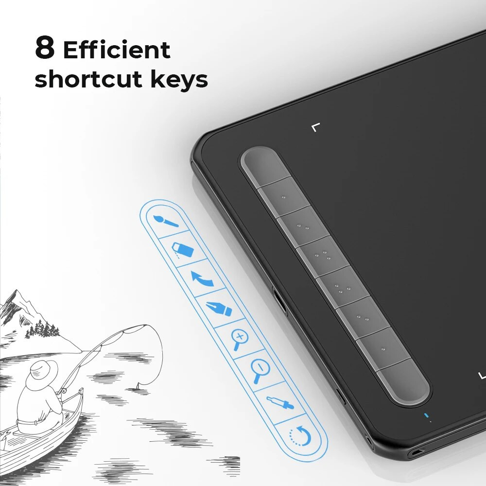 XPPen Deco M/ MW Wireless Digital Drawing Tablets 8*5 inch Graphics ...