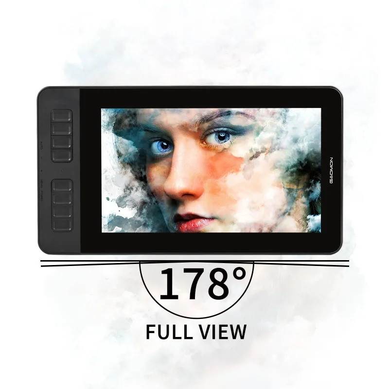 GAOMON PD1161 IPS HD Graphic Tablet Monitor With 8 Shortcut Key & 8192 ...