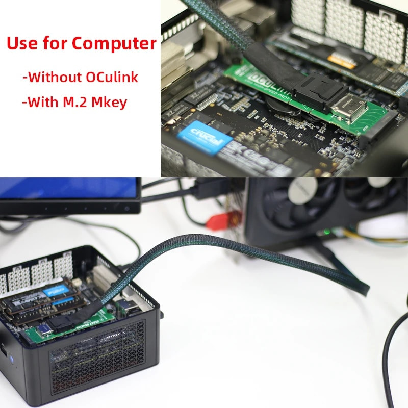 EXP GDC OCuLink High Speed GPU Dock PCIe 4.0 x4 Mini PC Notebook Laptop ...