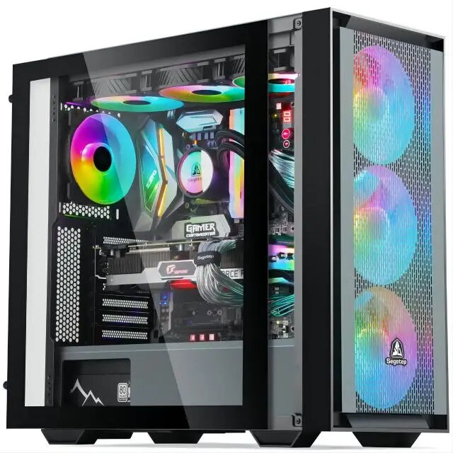 Wholesales Gaming Computer Cases PC Gaming RGB ATX Computer Case Gaming ...