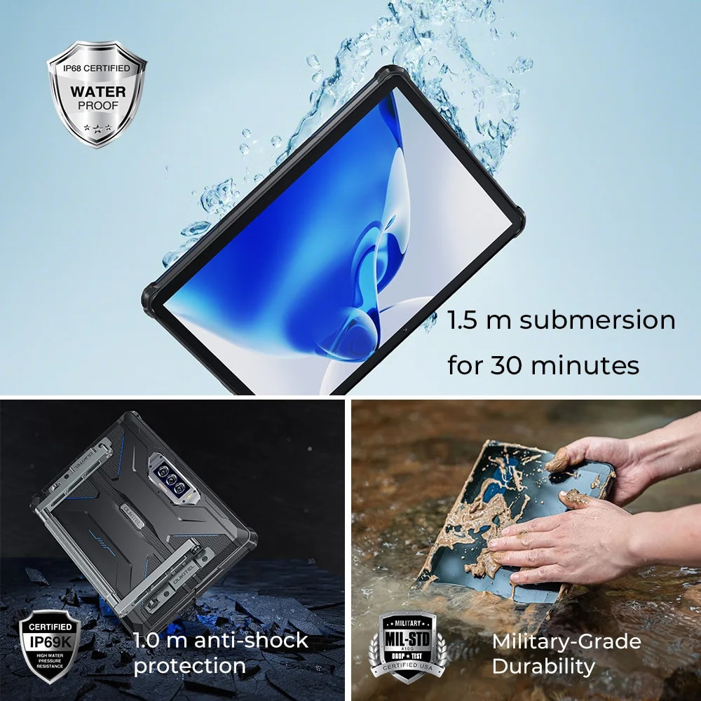 Oukitel RT7 TITAN 5G Rugged Tablet 10.1" FHD+ 32000mAh 24GB+256GB ...
