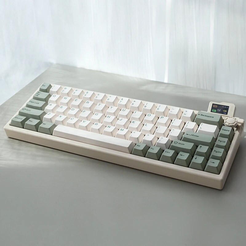 Keydous Nj68 Pro Wireless Mechanical Keyboard Kit 3-Mode Steel Brass ...