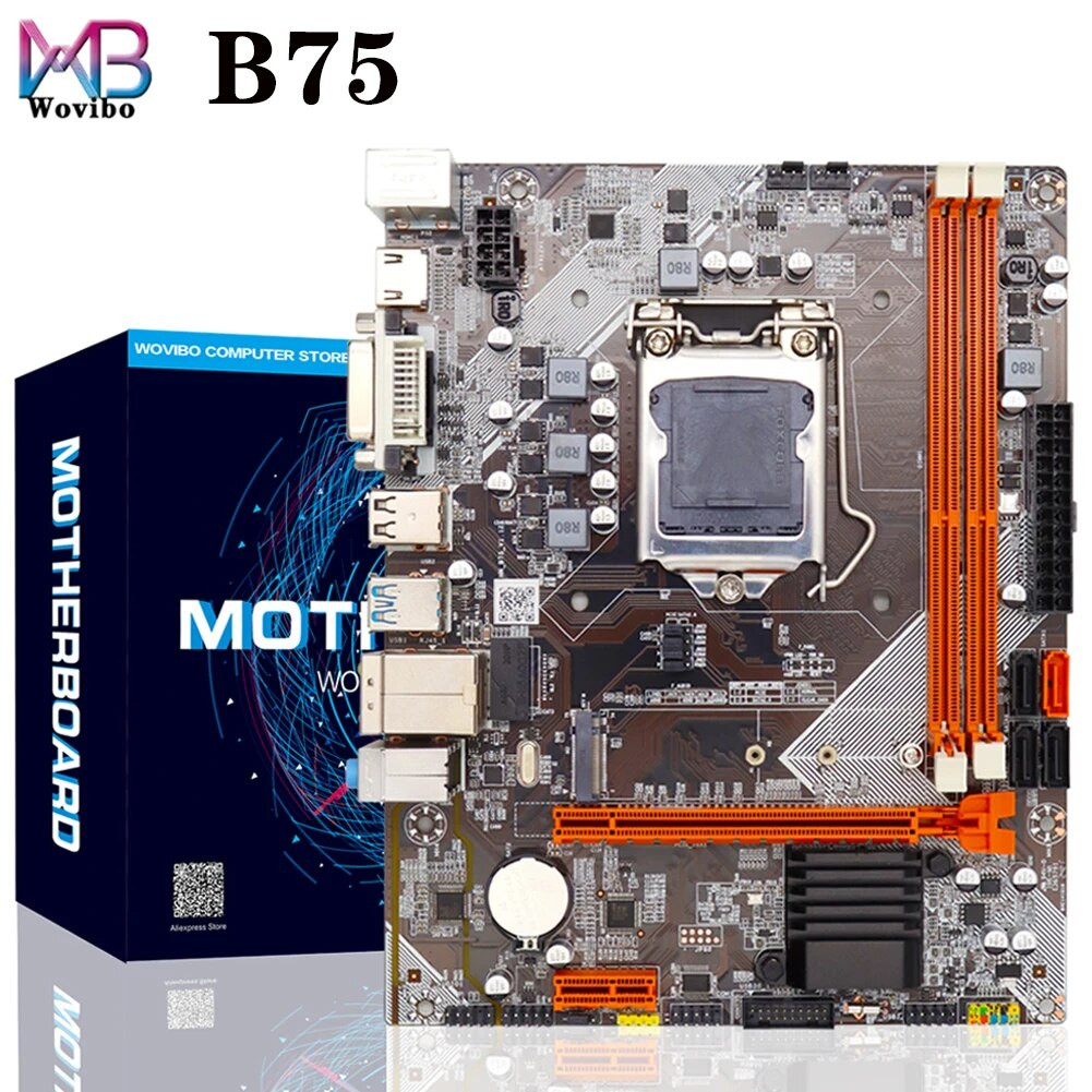 IWONGOU B75 Motherboard Set PC Motherboard Gaming Kit WithCore I3 I5 I7 ...