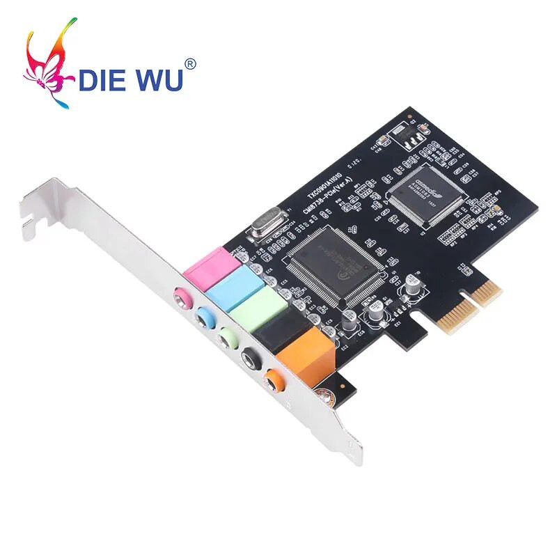 Built-in 5.1 Sound Card PCI 32-bit Express x1 PCI-E 5.1ch CMI8738 ...