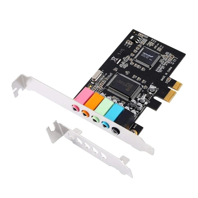 Built-in 5.1 Sound Card PCI 32-bit Express x1 PCI-E 5.1ch CMI8738 ...