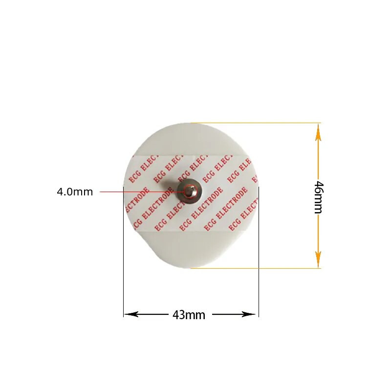 50 Pieces Disposable ECG Electrodes Medical Electrode Patch EKG ...