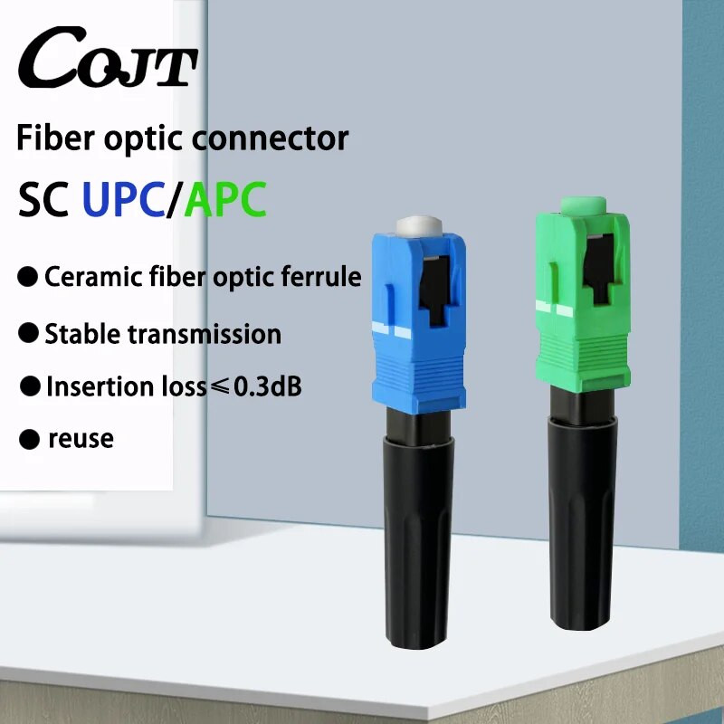 Fiber Optic Fast Connector SC-APC Single Mode Fiber Optic Adapter SC ...