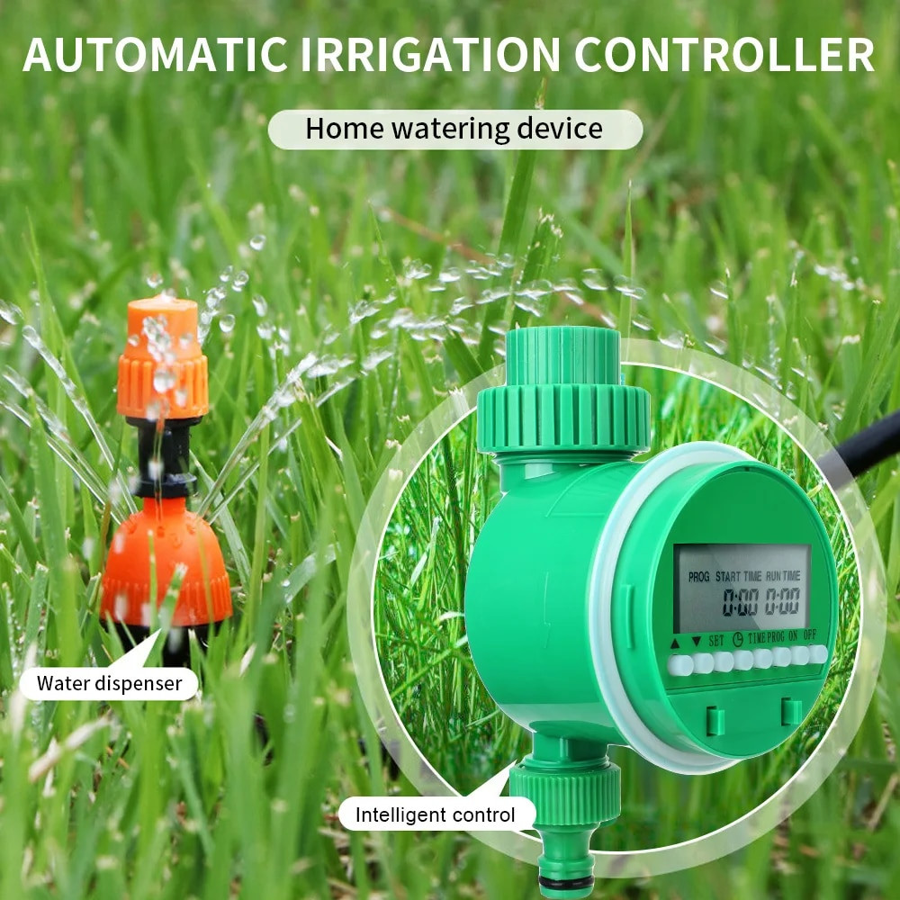 Intelligence Garden Water Timer Valve Watering Control Device Lcd ...