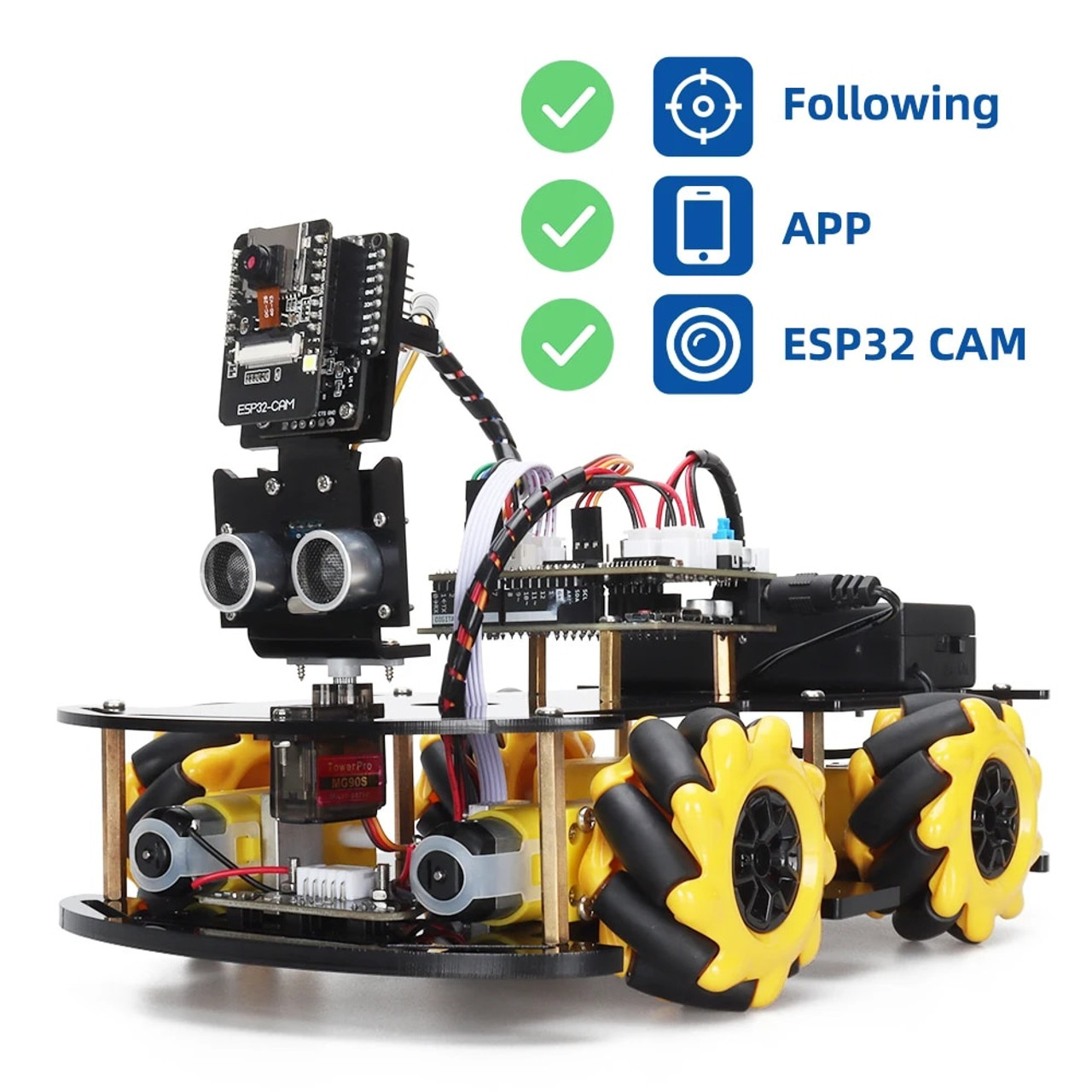 Complete Robot Starter Kit For Arduino Programming With Esp32 And Codes Learning Develop Skill
