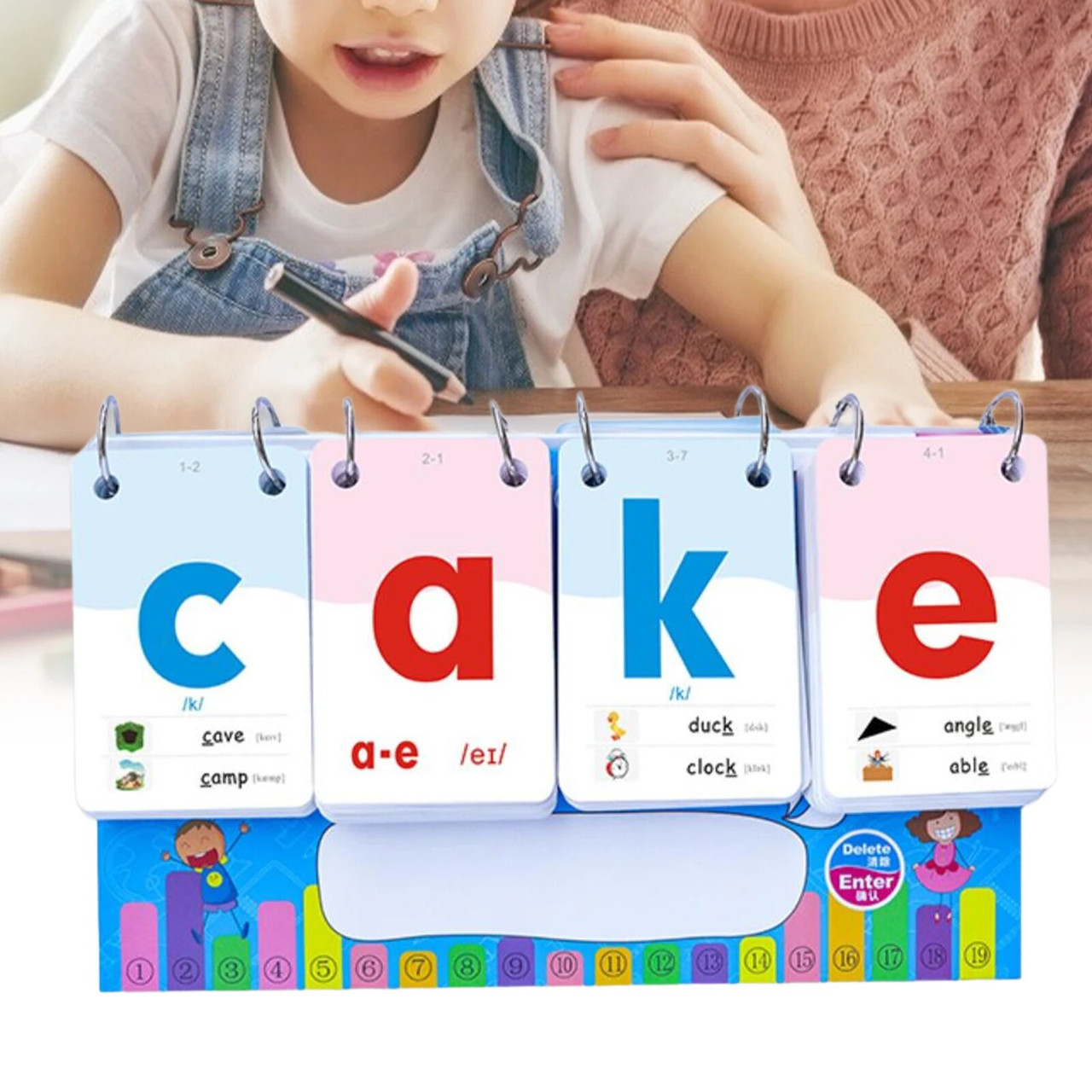 Montessori Phonetic Reading Letters Alphabet Sight Words Calendar Flash ...