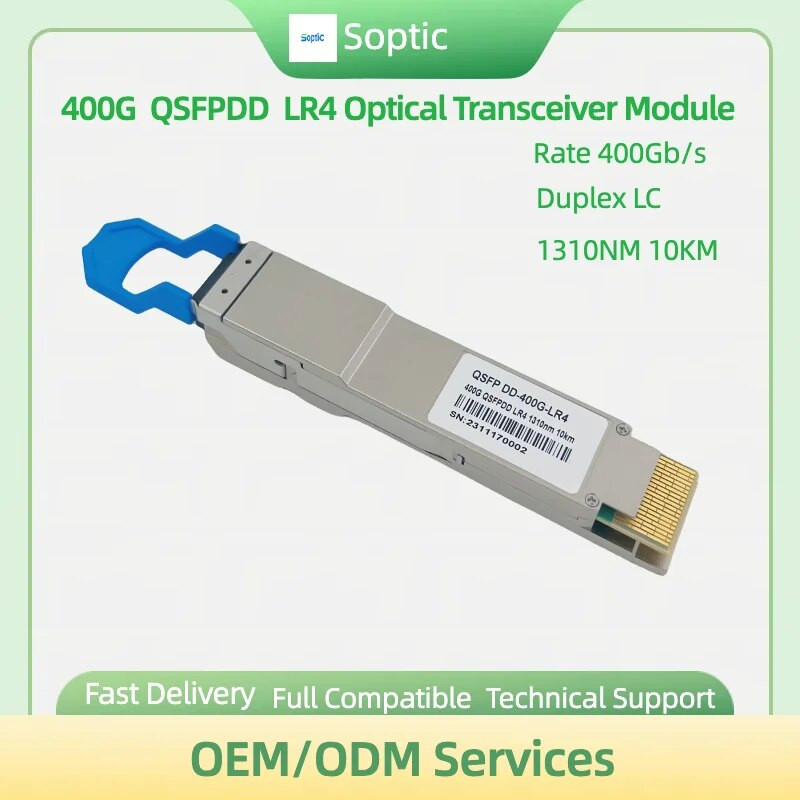 Cisco Compatible 400GBASE-LR4 QSFPDD PAM4 1310nm 10km DOM Duplex LC UPC ...