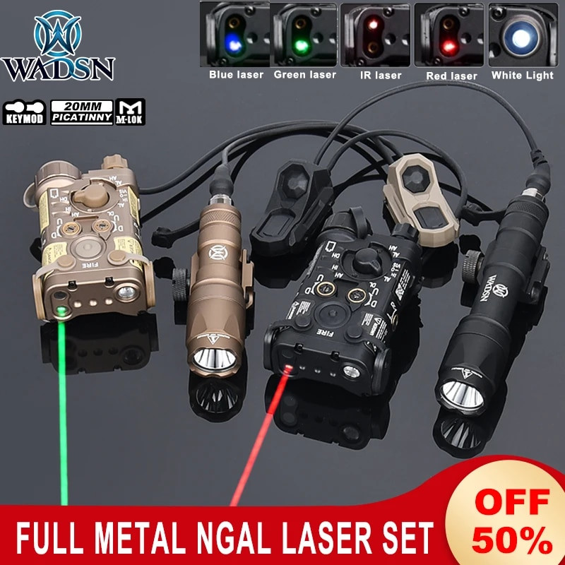 WADSN Full Metal NGAL Laser Red Green Blue IR Sight Tactical M300A ...