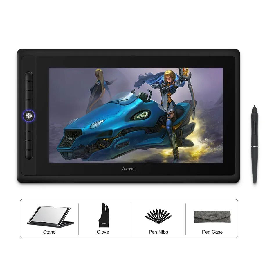 Artisul D16 PRO 15.6 inch Graphic Tablet Digital Drawing Pad Monitor ...