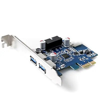 PCI Express USB 3.0 2 Ports Front Panel with 4-Pin & 20 Pin Control ...