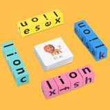 Wooden Word Spelling Game,Alphabet Learning Toy for Preschool Boys and ...