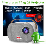 Wemi Mini Projector 4k Android 11.01080p 720 P 200ansi Dual Wifi - Pet ...