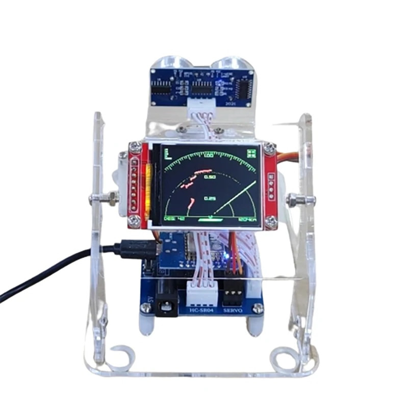 3D Printing Mini Radar Detection Robot With 1.8 TFT Screen to ...