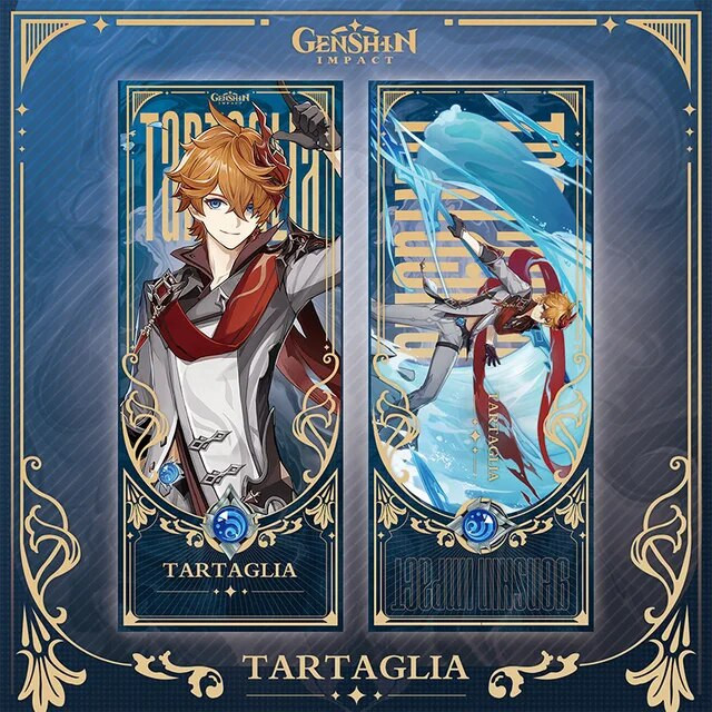 Genshin Impact Collection Cards Games Bookmark Furina Chiori Neuvilette ...