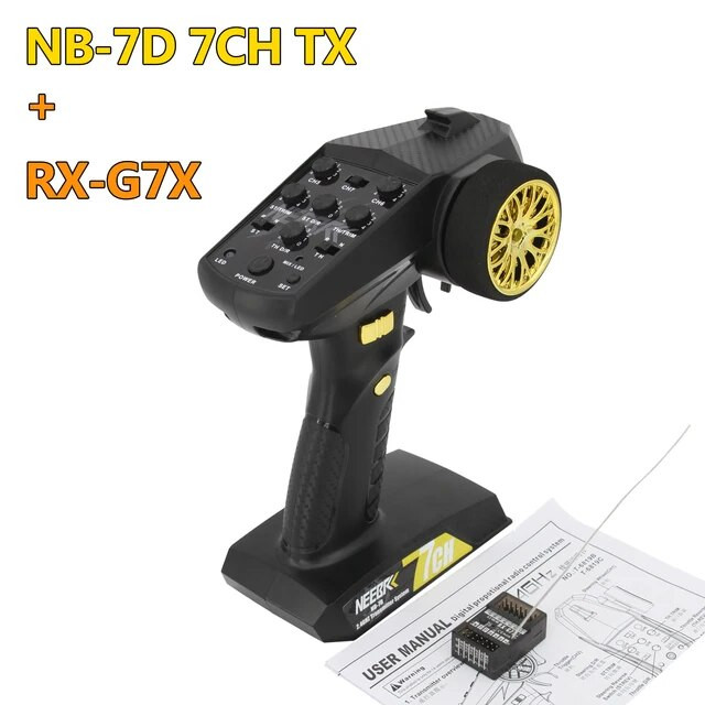 7CH Transmitter NEEBRC NB-7D 7 Channel w/ Light Control Receiver Set 2 ...