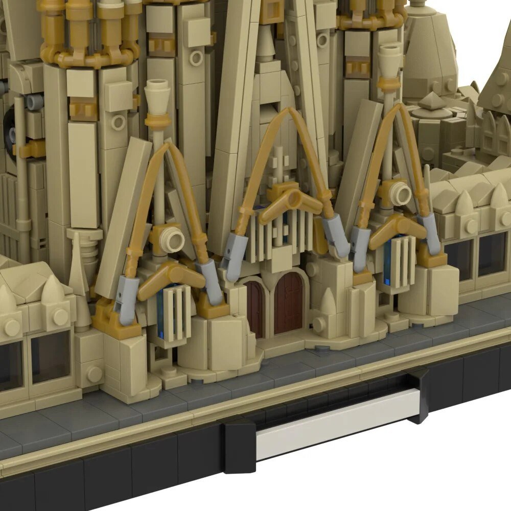 Famous Medieval Architecture MOC-65795 Sagrada Familia Model Bricks Kit ...