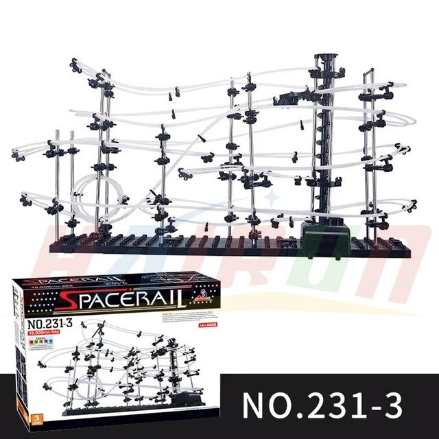 Spacerai Kid's Toys DIY Game Roller Coaster Maze Race Circuit Ball ...