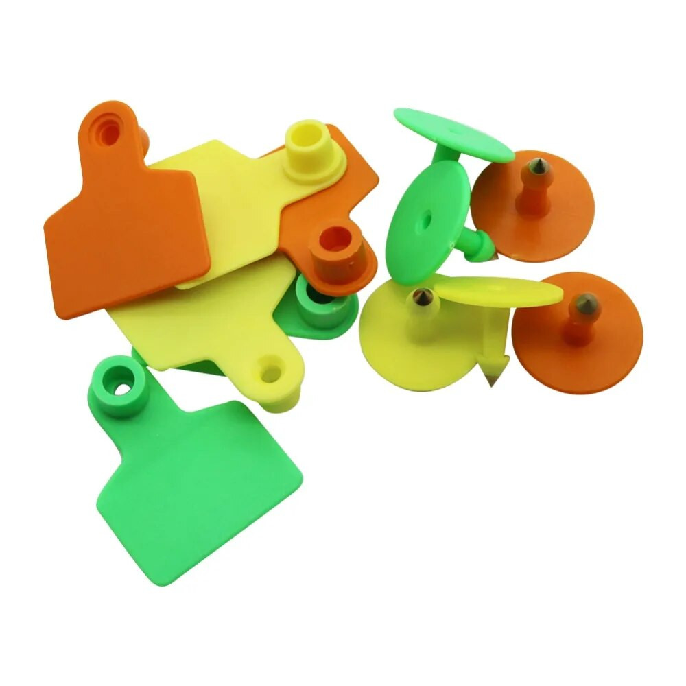 100 Sets Animal Ear Tags No Word Ear Signage Animal Identification ...