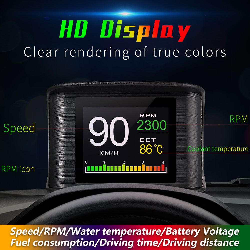 ANCEL A202 On-board Computer Car Digital Computer Display Speed Fuel ...