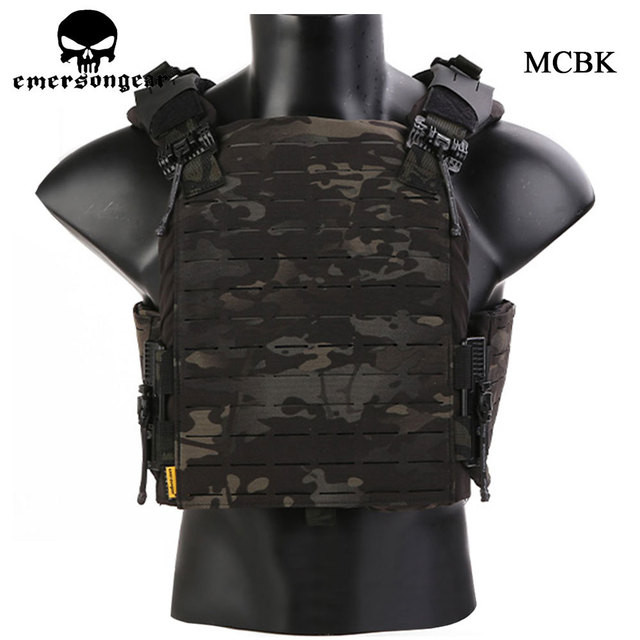 EMERSONGEAR Tactical Vest Lasercut Plate Carrier ROC Quick Release ...