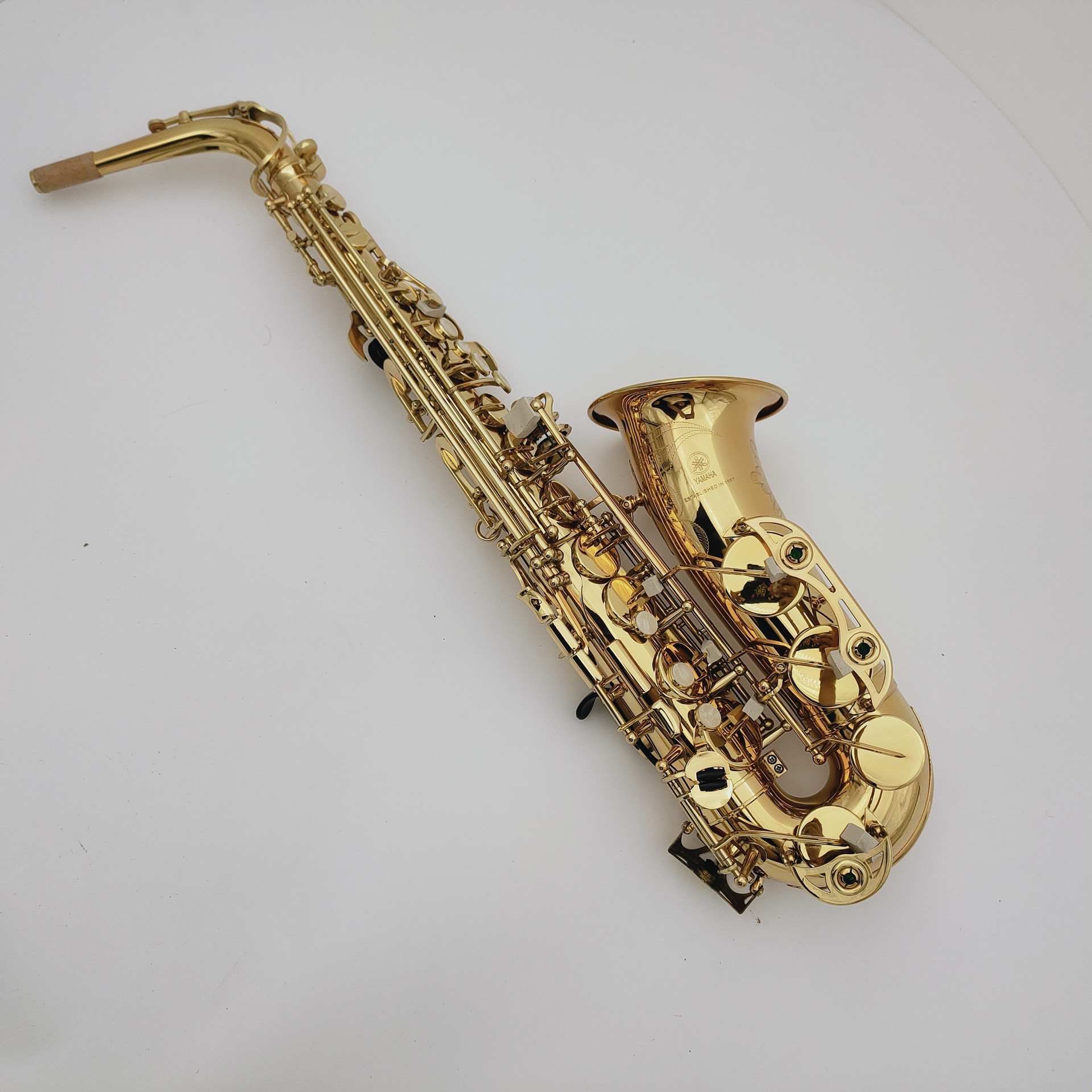 France SAS-R54 Alto Saxophone Eb Tuner Black Plated Gold Carved Body ...