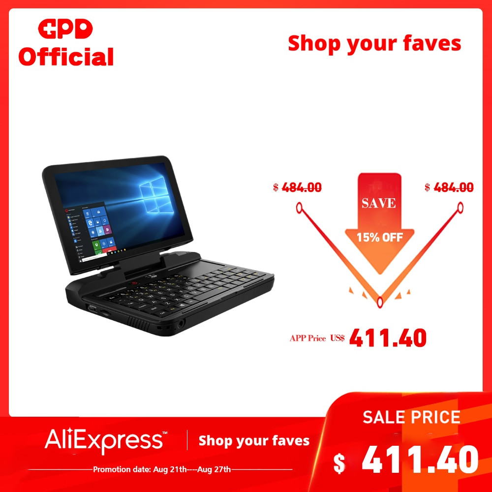 Cheap New GPD MicroPC Micro PC 8GB RAM 256GB SSD Hard Disk Pocket ...