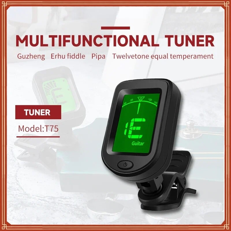 Acoustic Electric Guitar Preamp Pickup Digital Tuner Ukulele Pickup ...