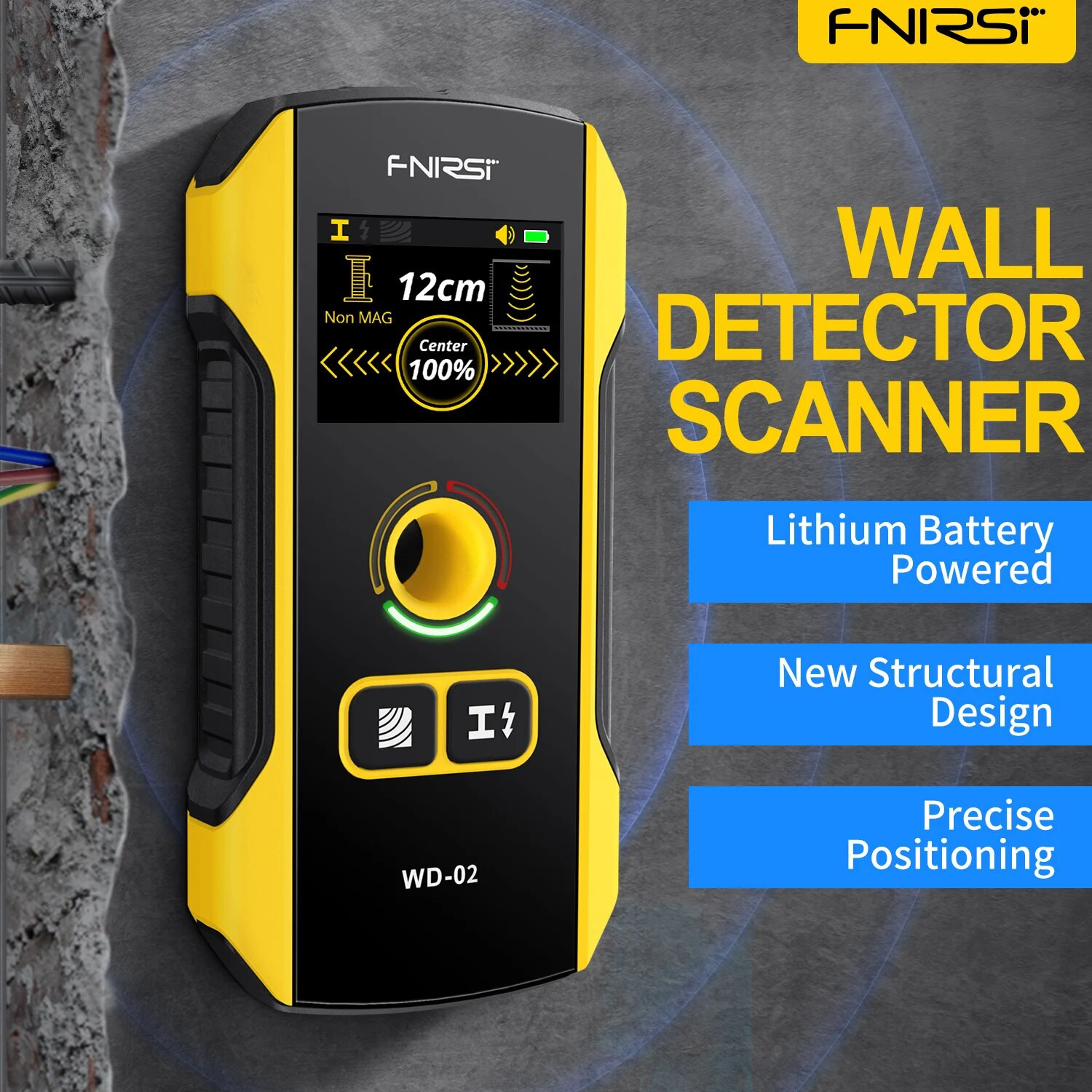HANMATEK SF1 Stud Finder Wood Studs Metal Detecion Detection of live ...