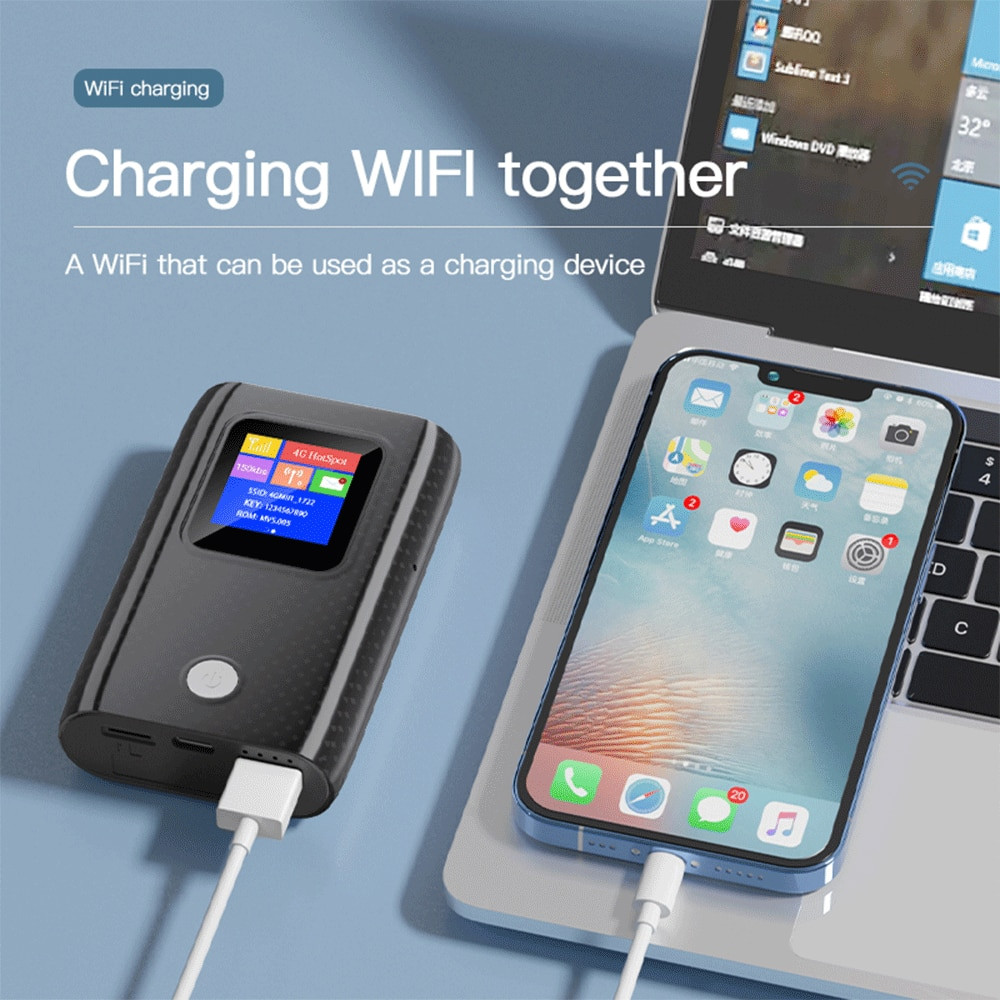 KuWFi 4G Mobile Router 150Mbps Portable Lte Router Mini Modem 6000mAh ...