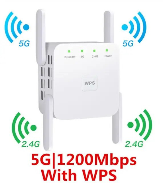 Wireless WIFI Repeater Wi Fi Booster Amplifier Network Expander Router ...