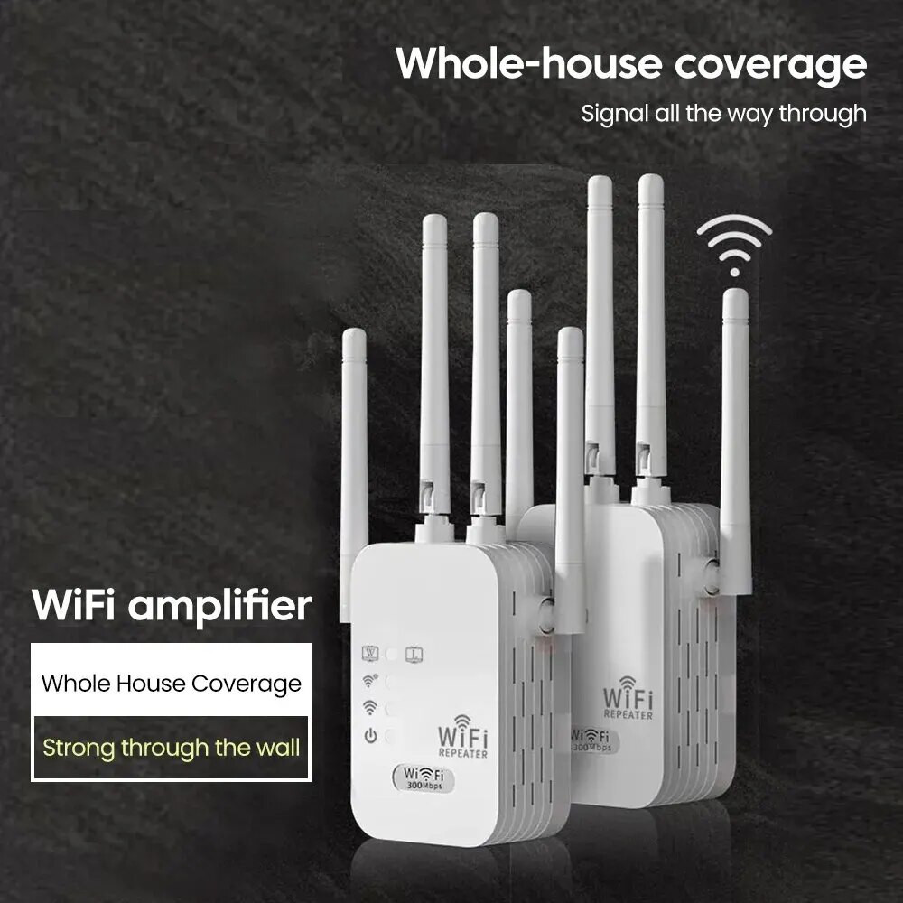 300M Wireless WiFi Repeater WiFi Extender Long Range Wireless WIFI ...