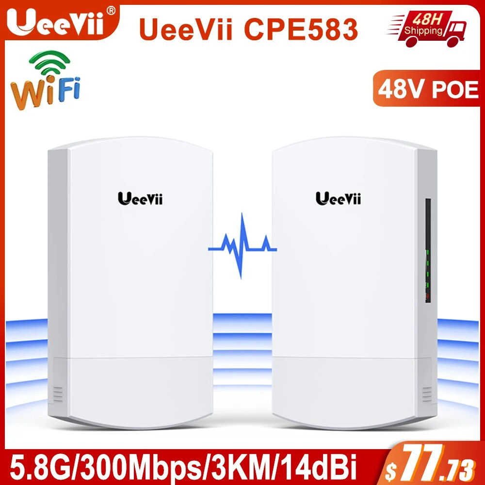 UeeVii CPE850 5KM Long Range Extender Outdoor WIFI Router 1000Mbps 5 ...