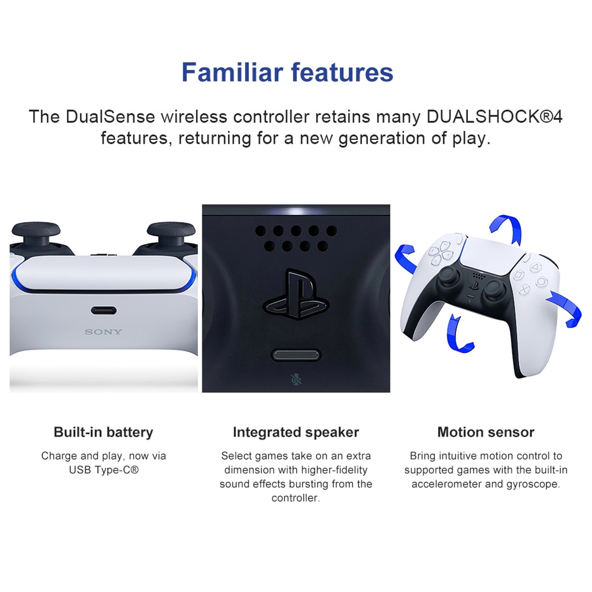 Sony PS5 Controller Original PlayStation 5 DualSense Wireless Gamepad Joystick Gaming Control ...