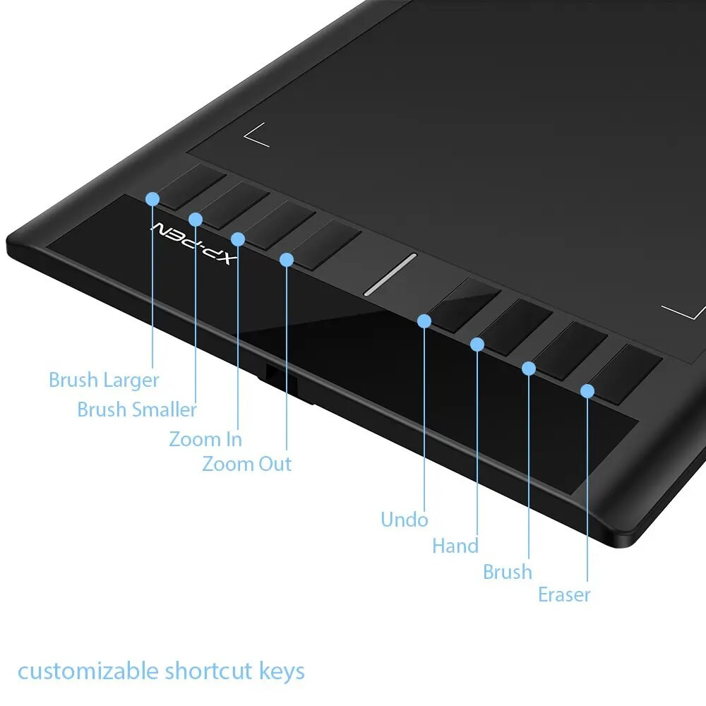 XPPen Drawing Graphics Tablet Star03 with 8 Hot Keys Battery Free 8192 ...