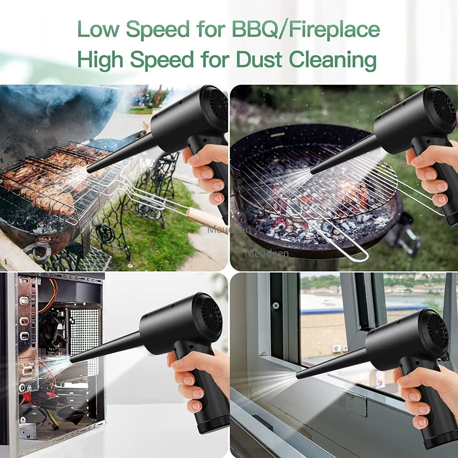 Cordless Air Duster Blower Multi-Use Portable Compressed Air Cans ...