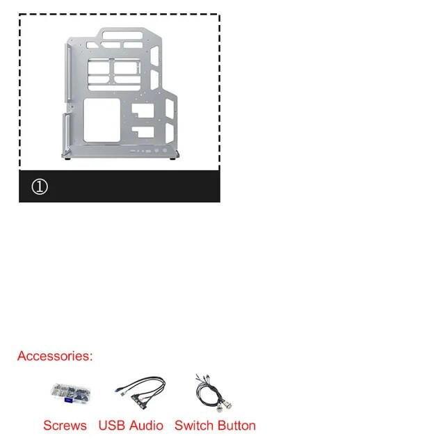 All Open Chassis ATX Computer Gaming Case Aluminum Metal MATX ITX PC ...