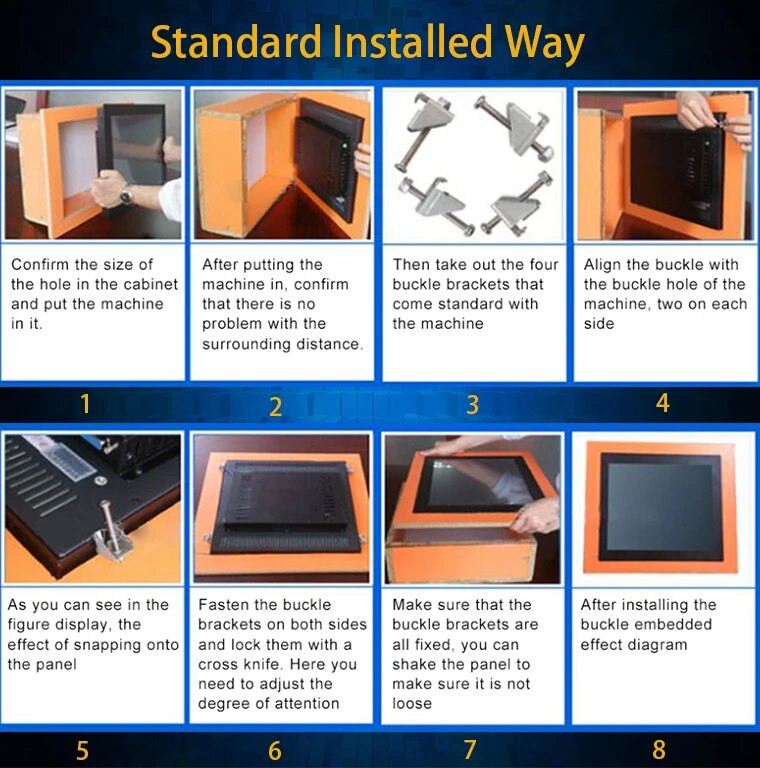 15"10"12 Inch Industrial All in One Mini PC 5th Gen core i5 Resistive ...