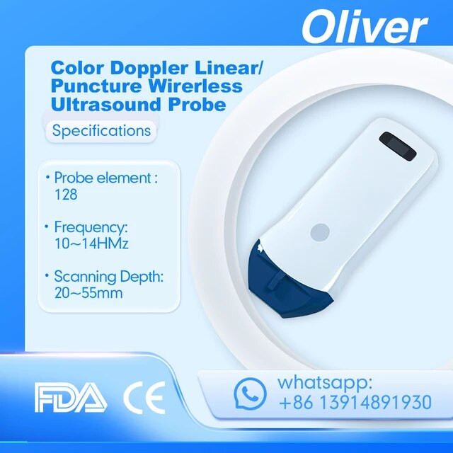 Wireless Ultrasound Probe scanner portable Bluetooth machine WIFI ...