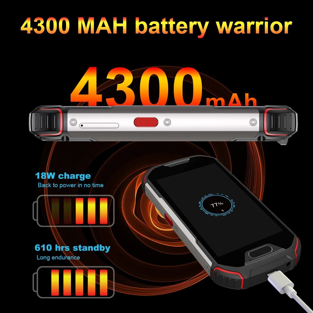 Unihertz Atom XL Rugged Waterproof Unlocked Smartphone 6GB 128GB ...