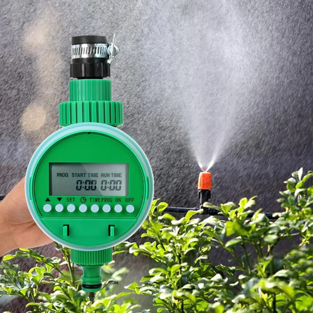 Intelligence Garden Water Timer Valve Watering Control Device Lcd ...