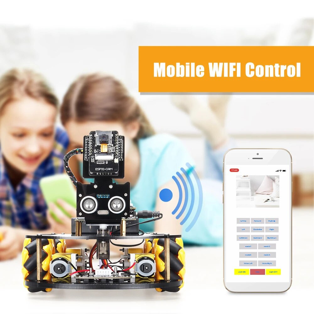 Complete Robot Starter Kit For Arduino Programming with ESP32 and Codes Learning Develop Skill ...