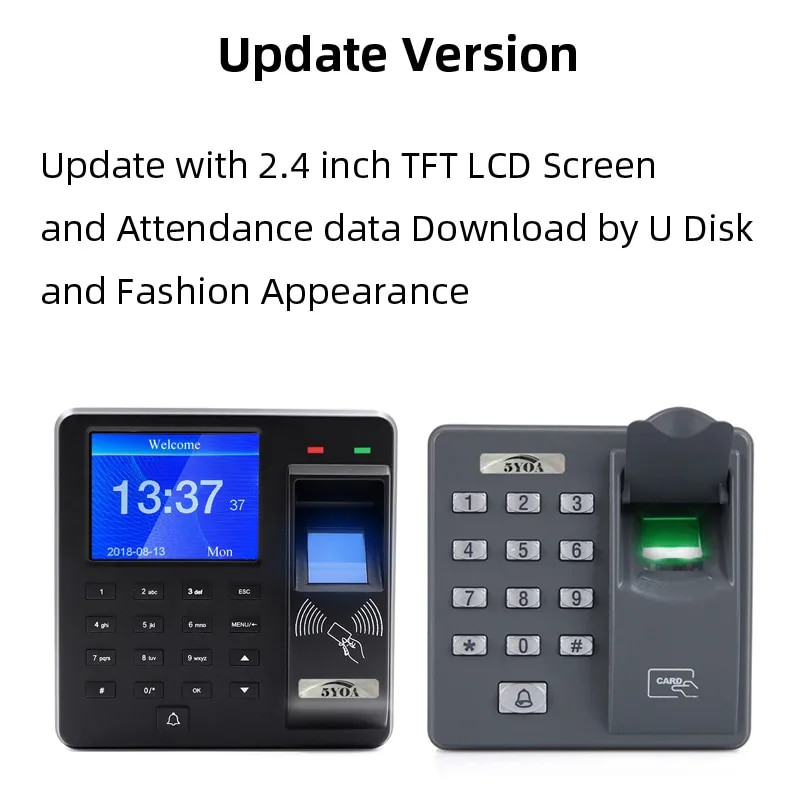 BX10 Biometric Fingerprint Access Control Intercom BX6 Machine Digital Electric RFID Code System ...